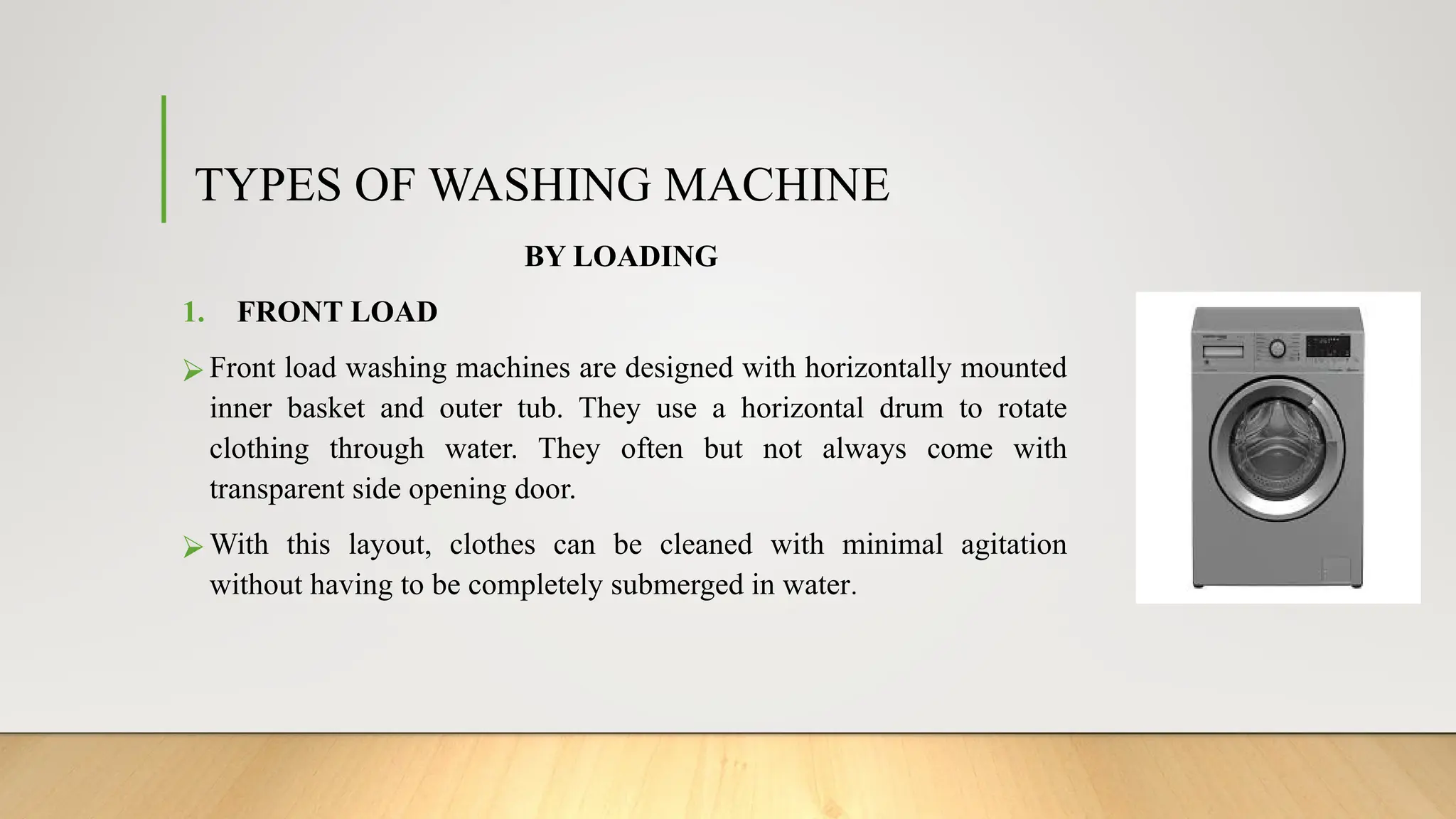 Washing machine case study: Types and Design metrics,Functional modes ...
