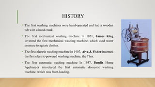 Washing machine case study: Types and Design metrics,Functional modes ...