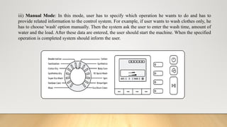 Washing machine case study: Types and Design metrics,Functional modes ...