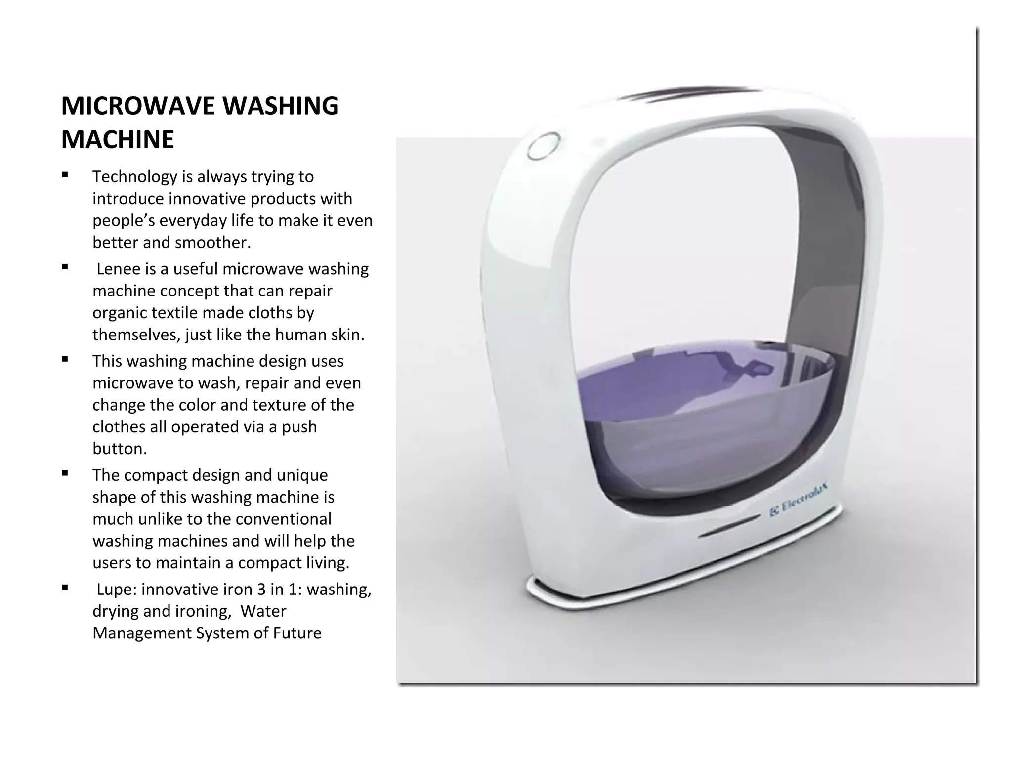 Washing machine innovation | PPT