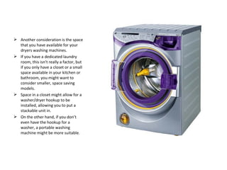 Washing machine innovation | PPT