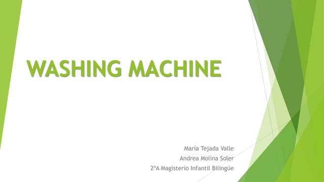 Washingmachine ppt | PPT
