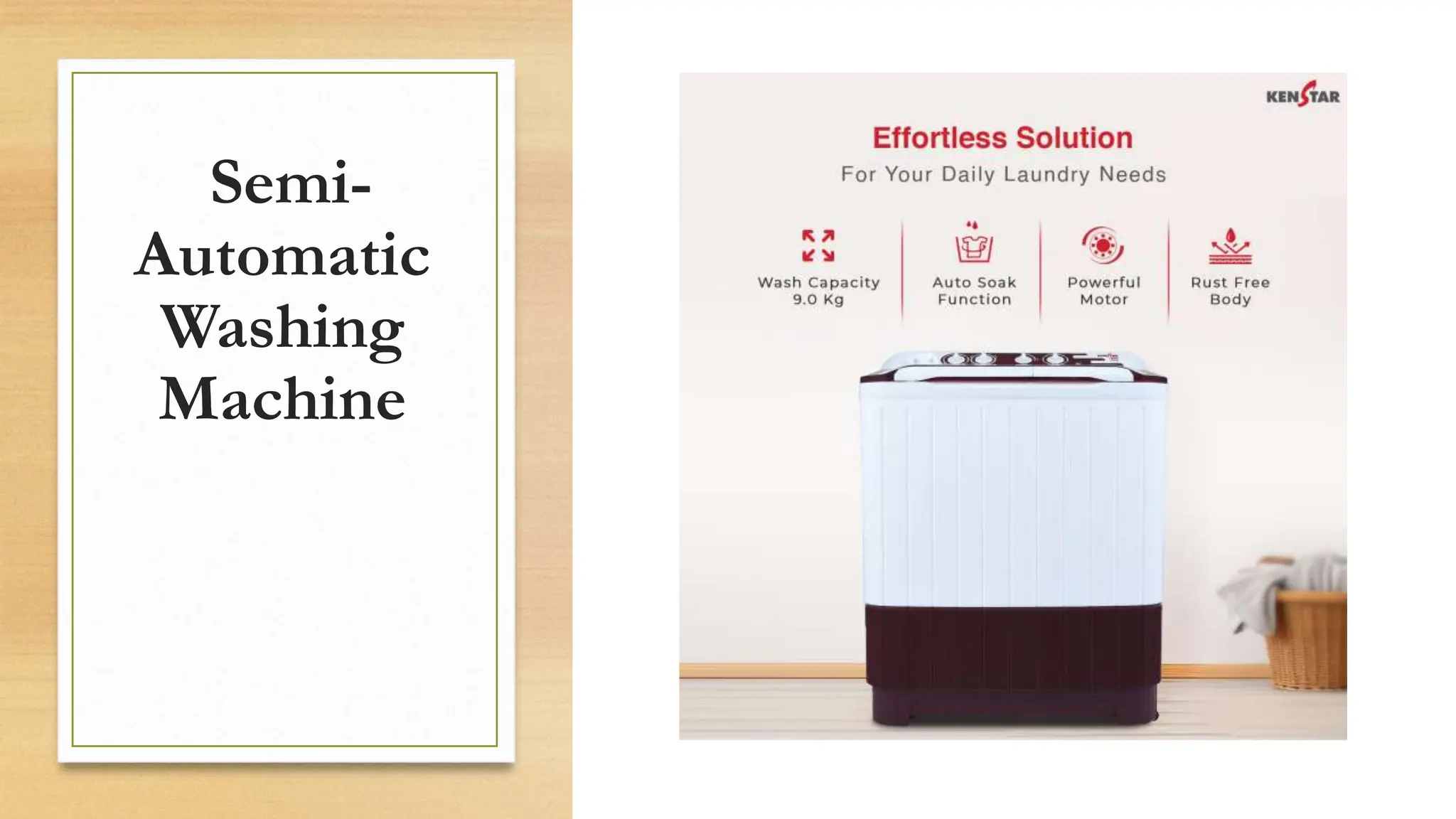 Perfect Semi-Automatic Washing Machine for Your Need | PPTX