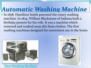 Washing machines | PPTX