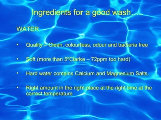 Washing Process Presentation | PPT | Chemistry | Science