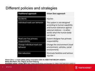 Vision Zero: a road safety policy innovation | PPT