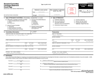 Sam Washington FPPC Form 460 1-1-14 to 6-30-14 | PDF | Civic affairs ...
