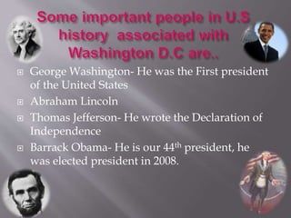 Abi's Washington, D.C. Presentation | PPTX