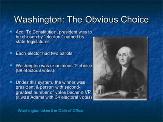 Washington and adams | PPT
