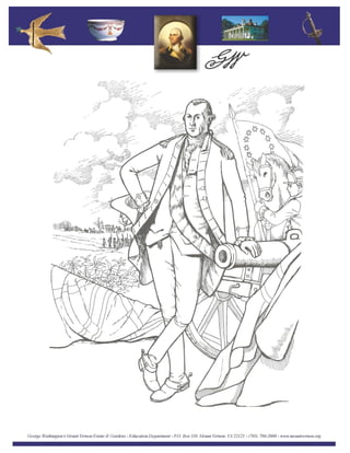 George And Martha Washington Coloring Pages