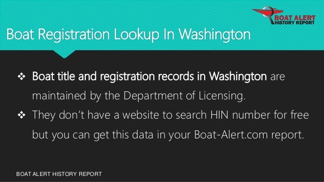 Washington boat registration | PPTX