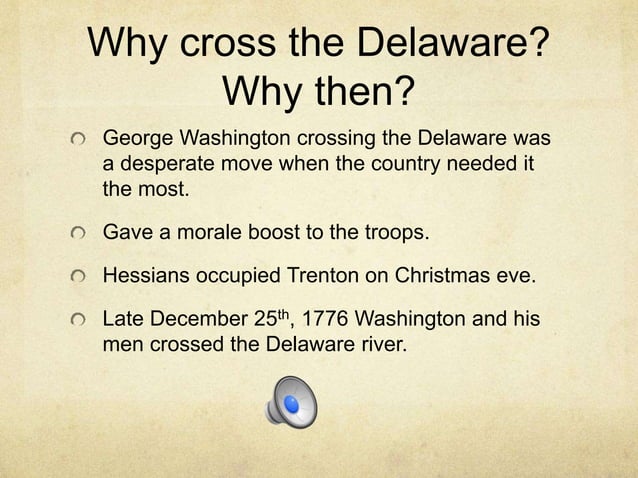 George Washington Crossing the Delaware | PPTX