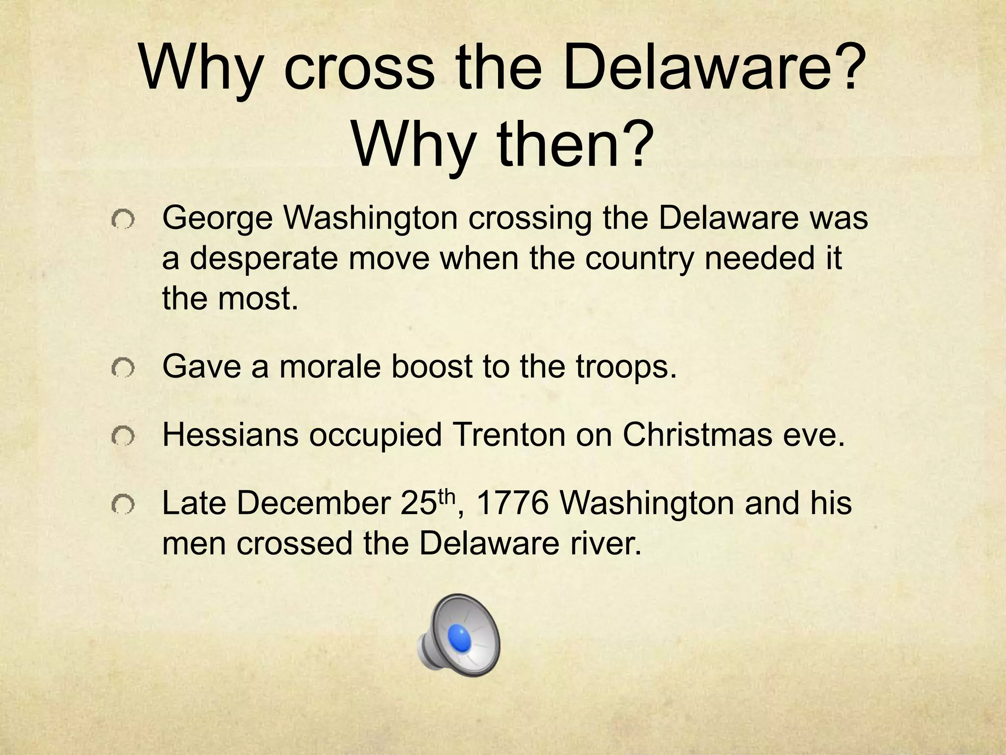 George Washington Crossing the Delaware | PPT