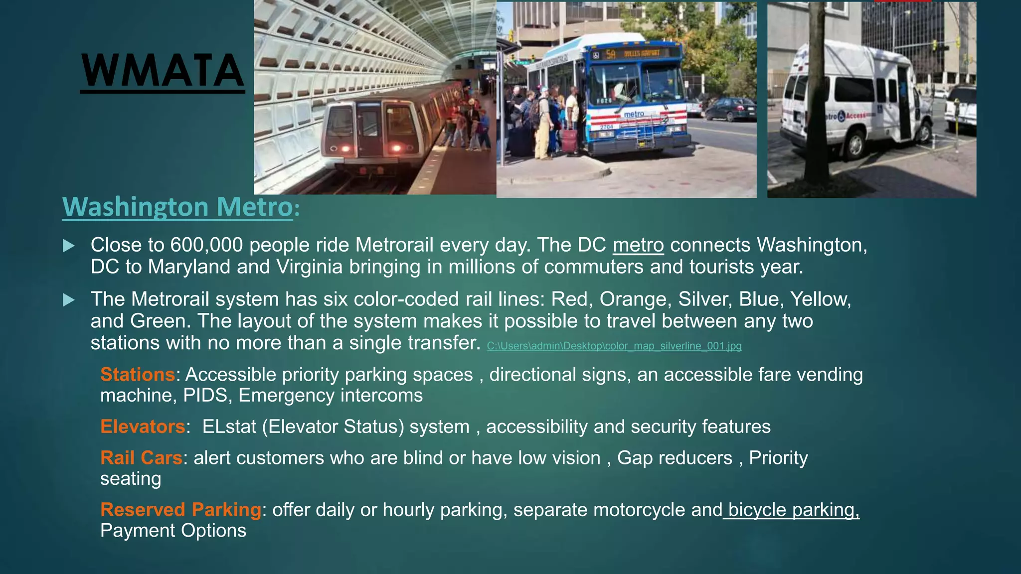 Washington dc transit system | PPTX