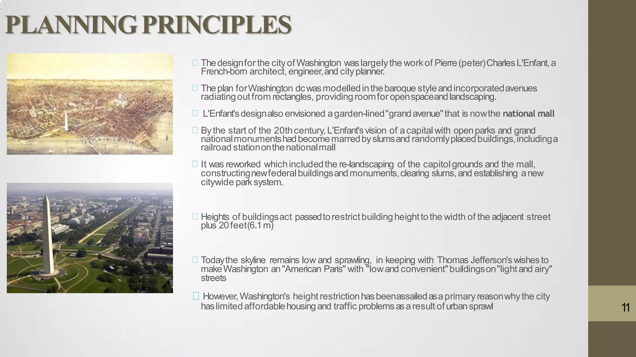 Washington Town planning ppt | PDF