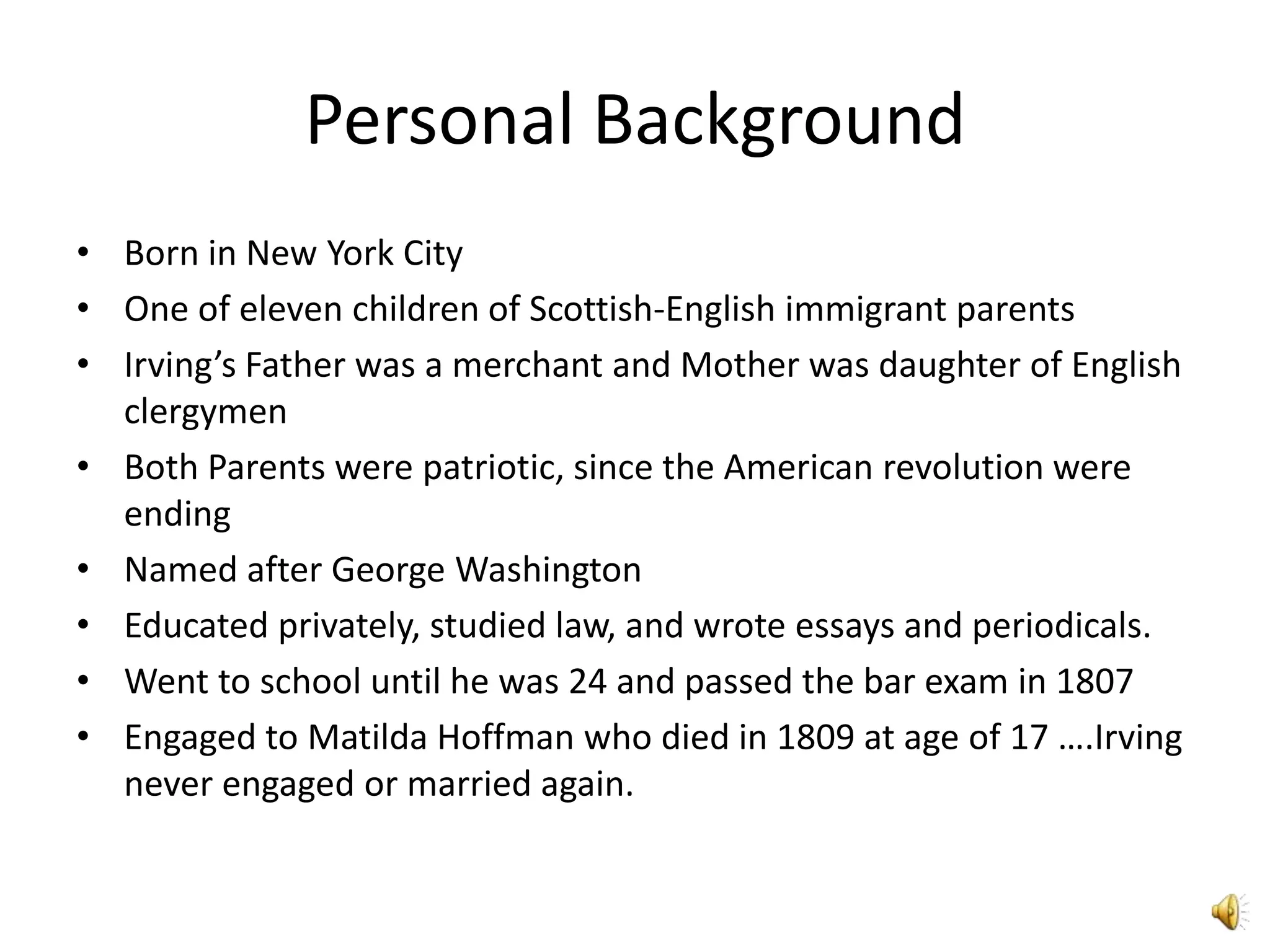 Washington irving tran12 | PPSX