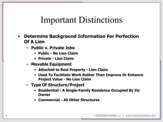 Washington Lien Law | PPT