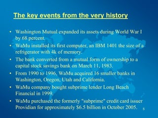 Washington mutual | PPTX