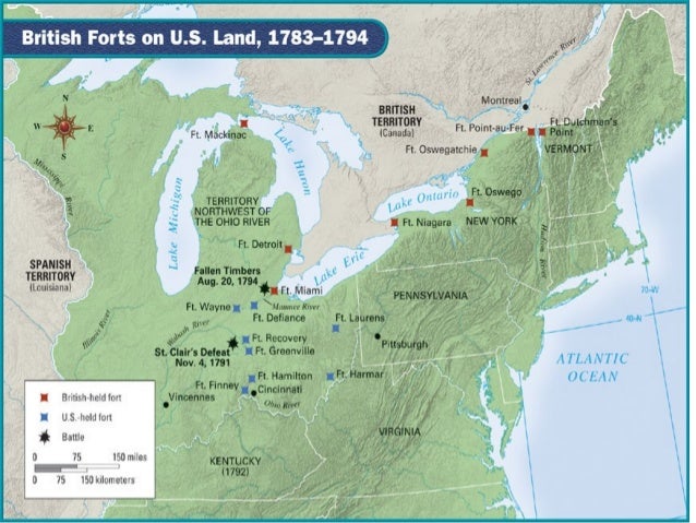 British Forts on U.S. Land, 1783-1794 : r/MapPorn