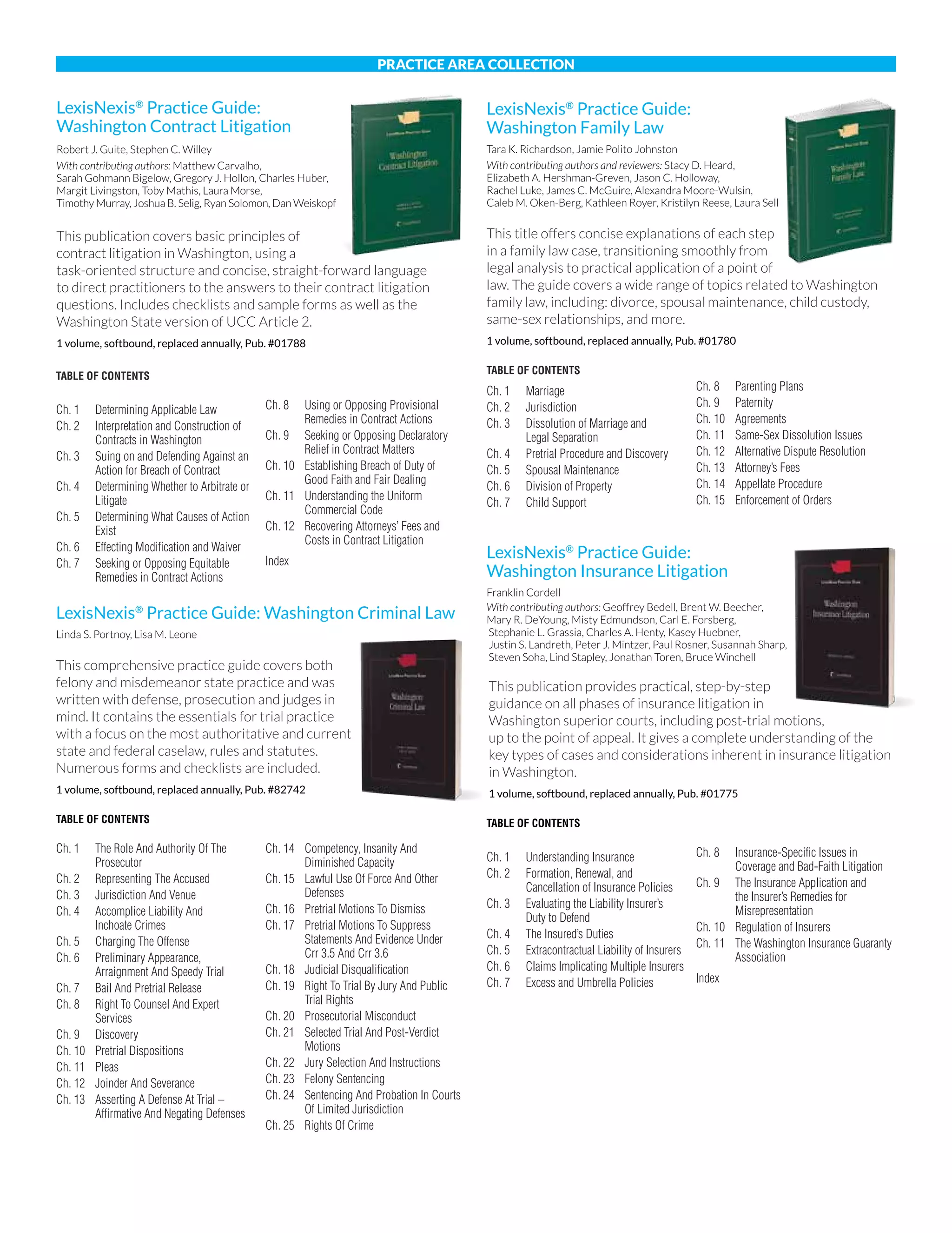 LexisNexis Washington Practice Guide Series | PDF