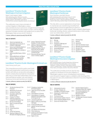 LexisNexis Washington Practice Guide Series | PDF | Law