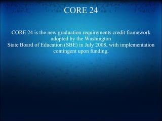 Washington State Core 24 | PPT
