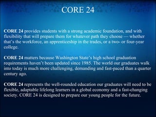 Washington State Core 24 | PPT