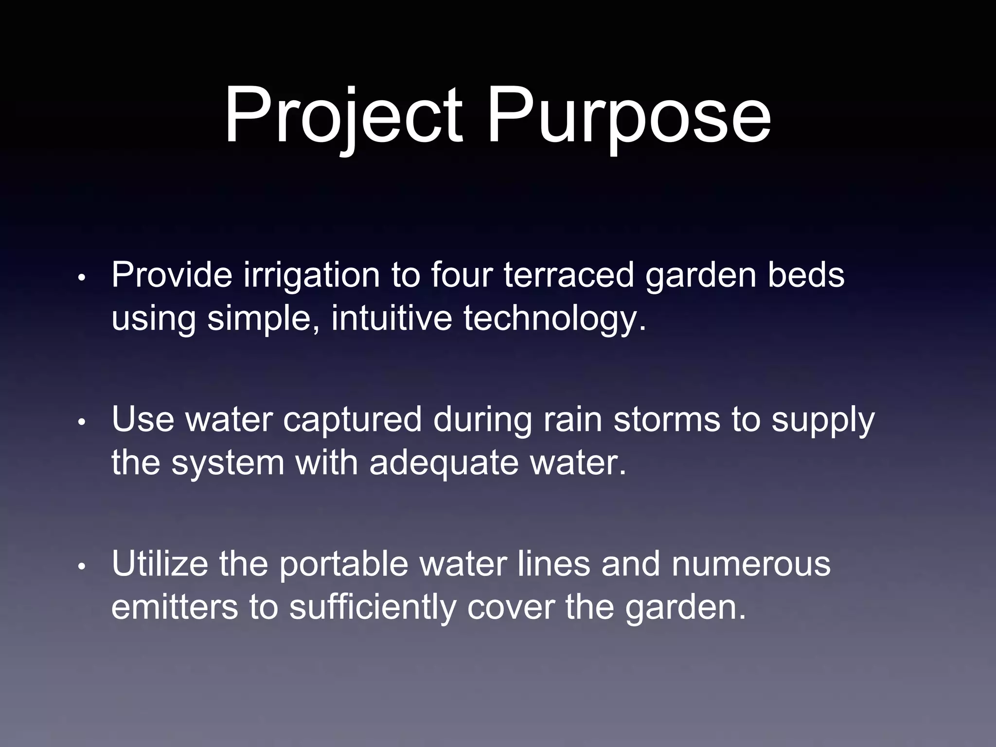 CCAT Wash N' Flush, Gravity Fed Drip Irrigation | PPTX