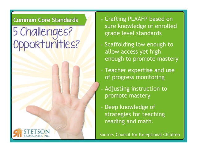 Stetson & Associates Standards-Based IEP Training (Sample Slides) | PDF