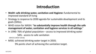 WaSH program SWOT analysis | PPTX