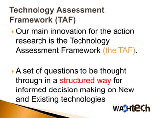 Action Research on Water, Sanitation and Hygiene Technologies | PPTX | Non-Profit Organizations ...