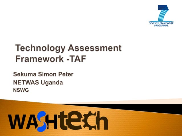 Technology Assessment Framework - TAF | PPTX