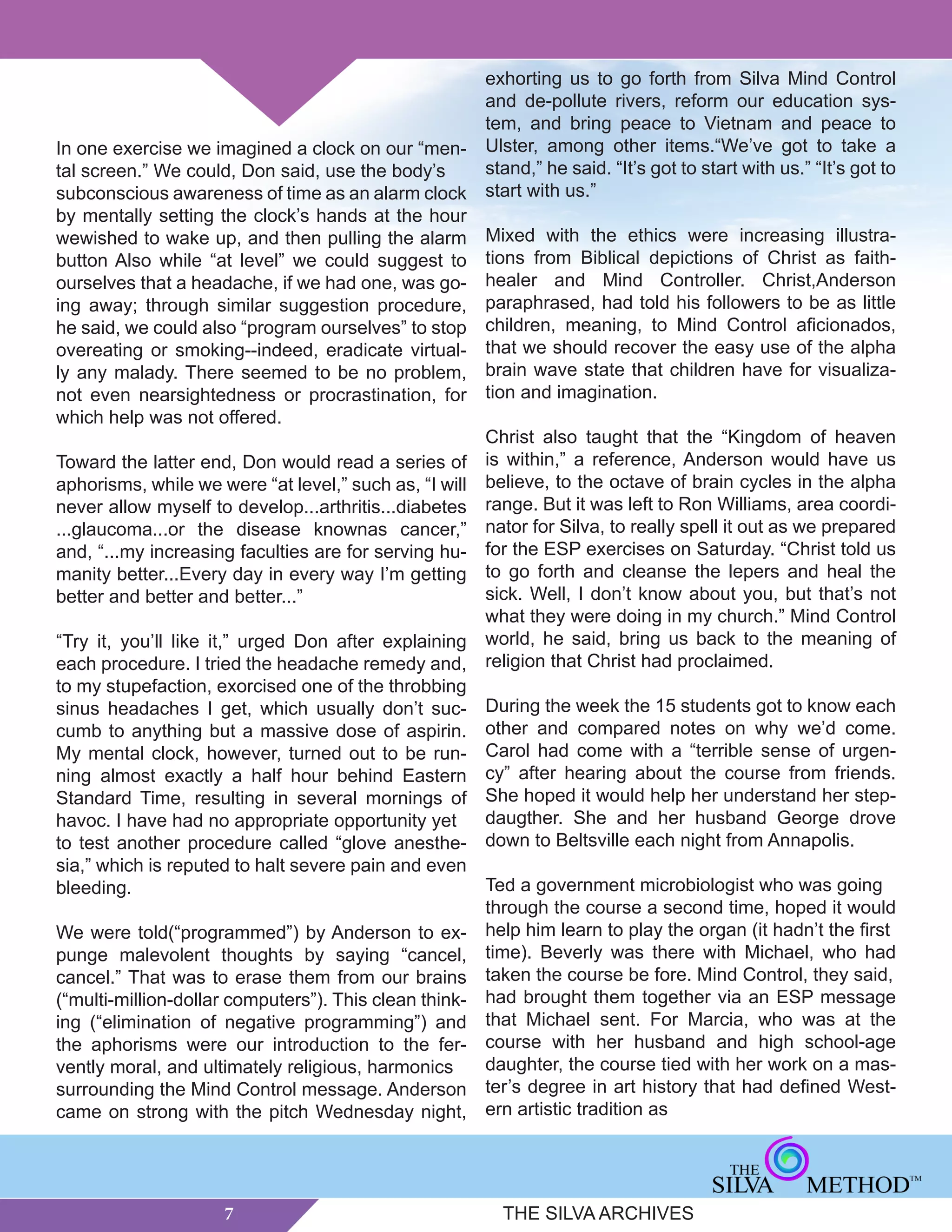 Wash times silva light tripping through the twilight zone | PDF