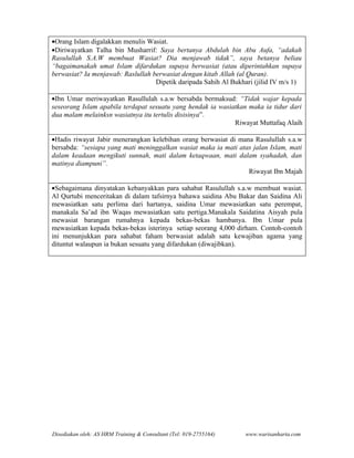 Wasiat update2011 | PDF