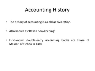ACCOUNTING HISTORY | PPTX