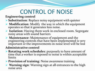 Noise and Vibration hazards | PPTX