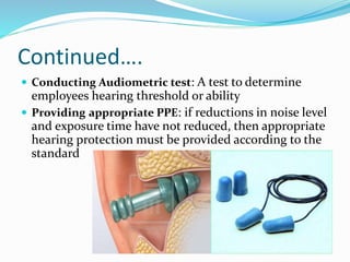 Noise and Vibration hazards | PPTX