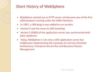 IBM Websphere introduction and installation for beginners | PPTX