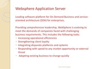 IBM Websphere introduction and installation for beginners | PPTX