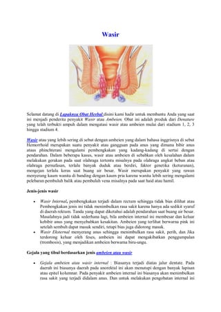 Wasir | PDF