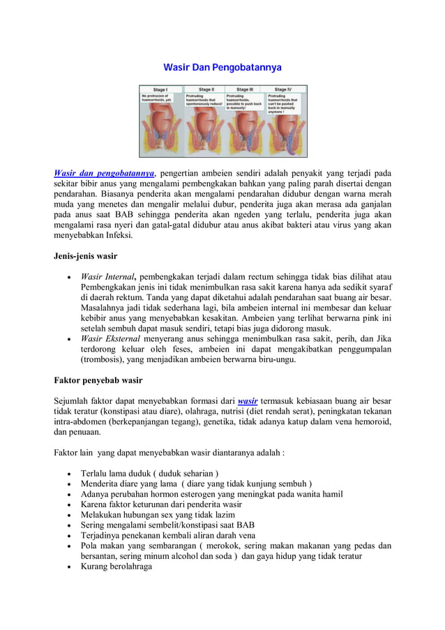 Wasir dan pengobatanya | PDF