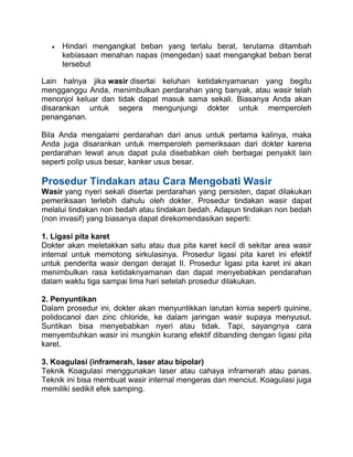 Wasir (hemoroid) benjolan di area dubur | PDF