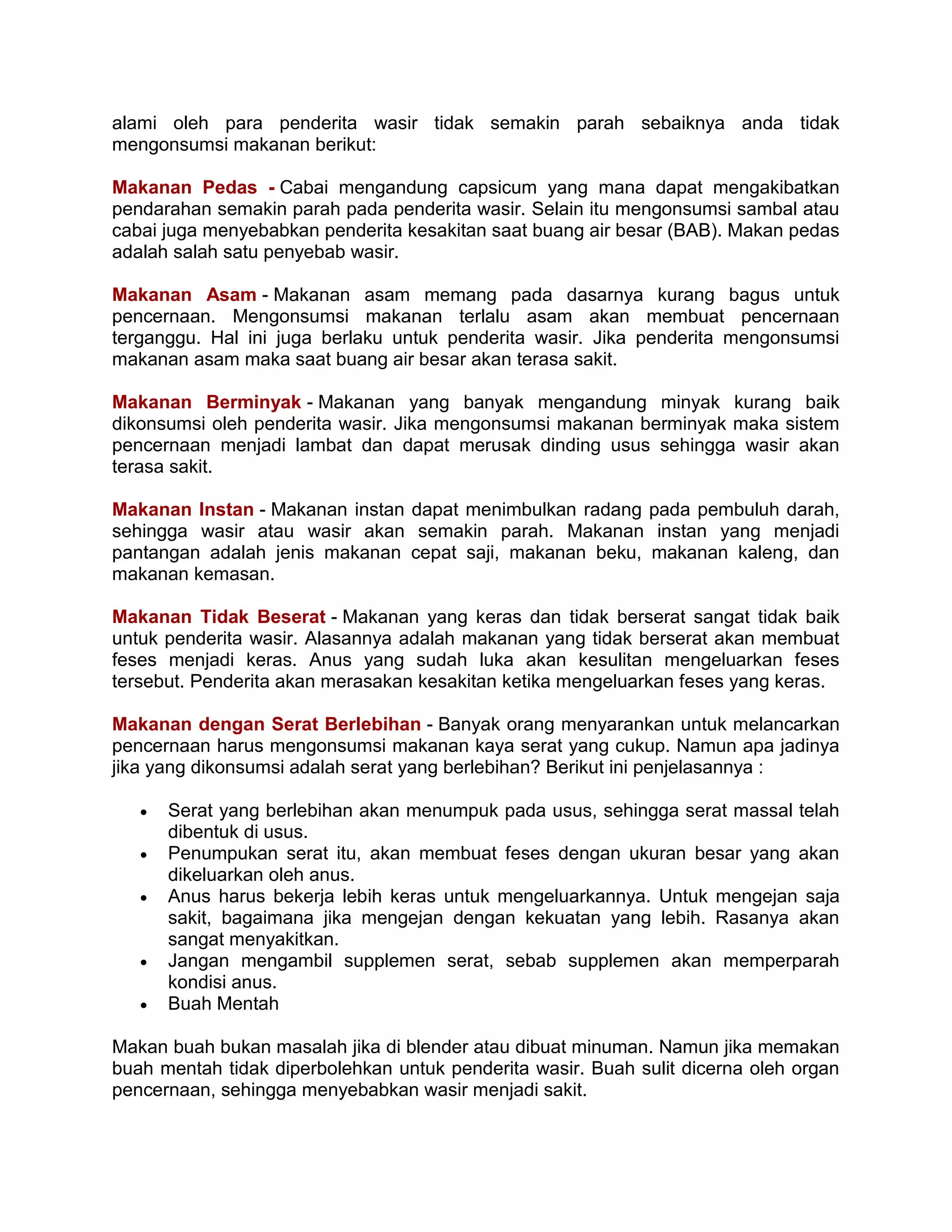Wasir hemoroid internal dan eksternal beserta obatnya | PDF