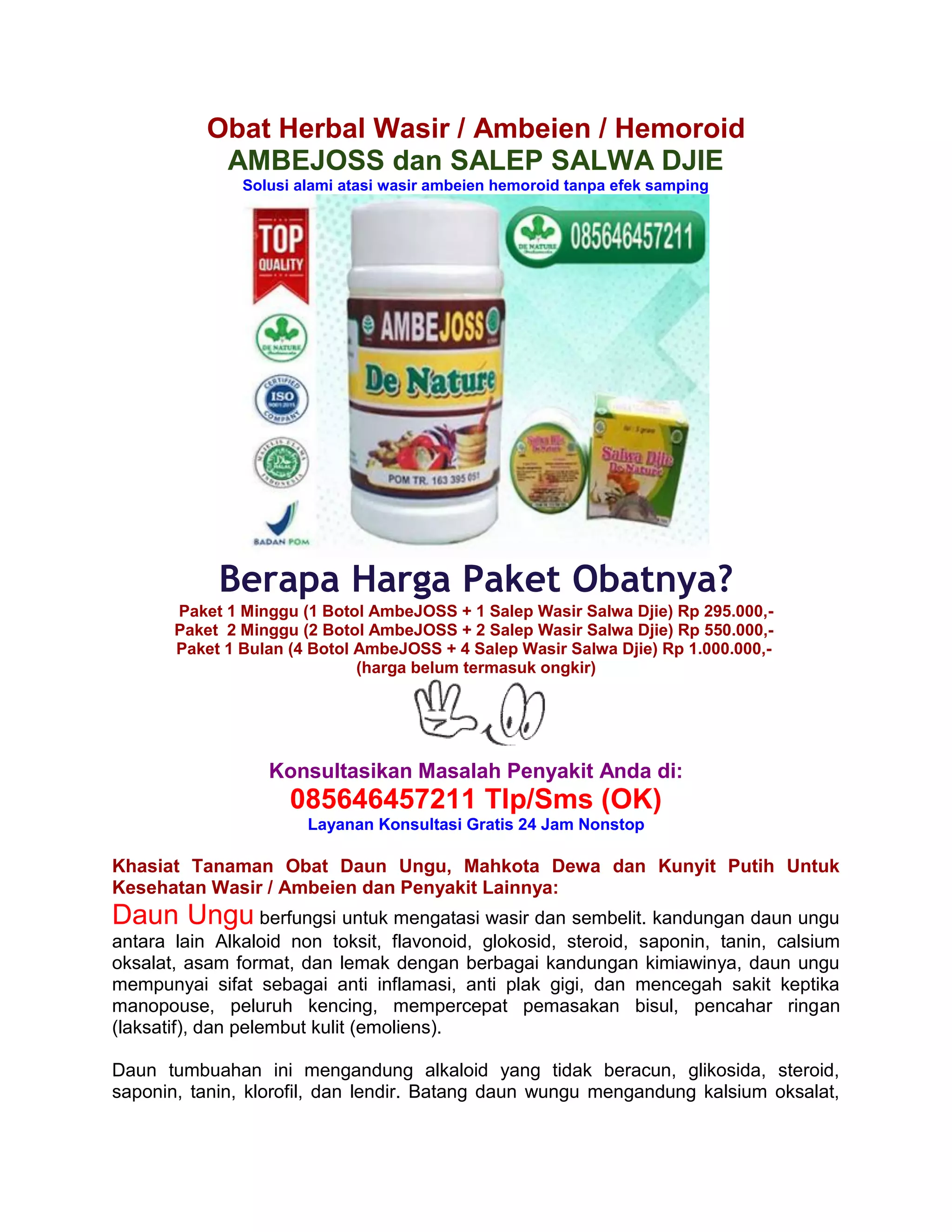 Wasir hemoroid internal dan eksternal beserta obatnya | PDF