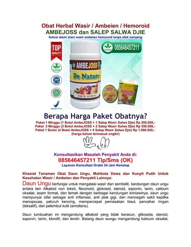 Wasir hemoroid internal dan eksternal beserta obatnya | PDF