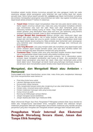 Wasir (hemoroid) ringan apa perlu pengobatan | PDF