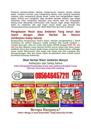 Wasir masih kecil apa perlu di operasi | PDF