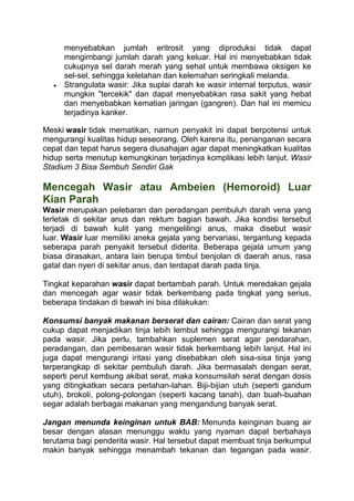 Wasir stadium 3 bisa sembuh sendiri gak | PDF