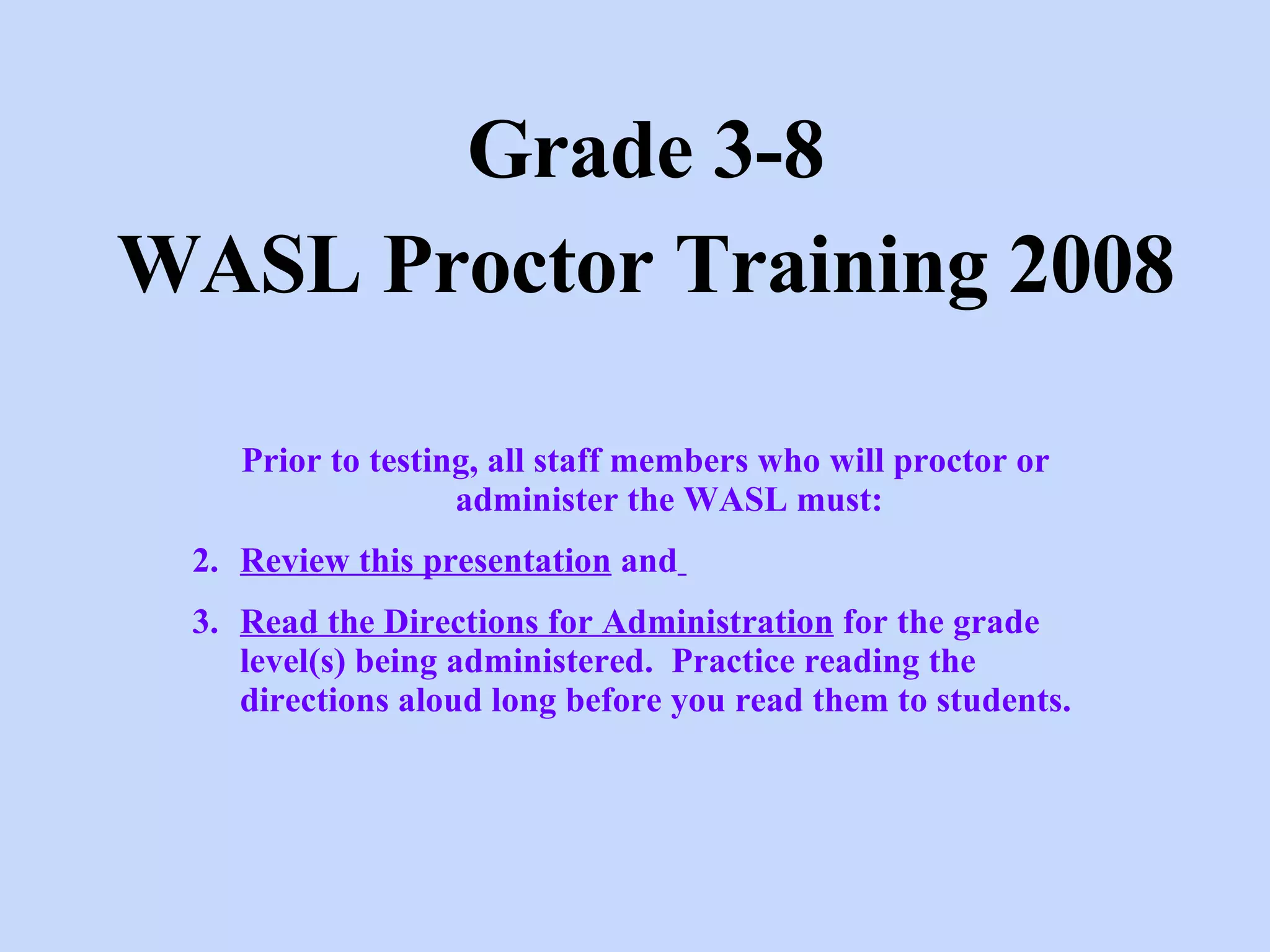 WASL Rules | PPT
