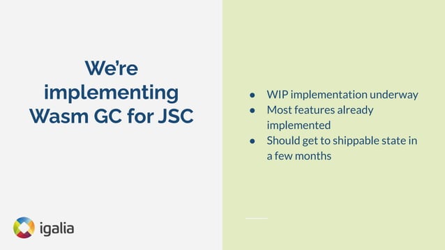 WASM Garbage Collection in JSC | PPT